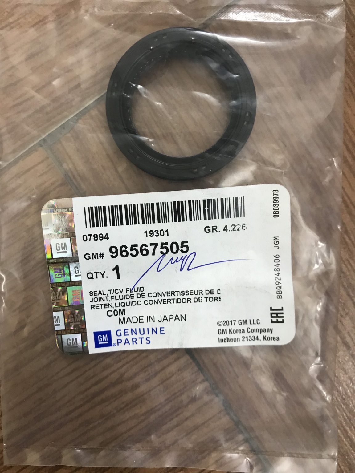 Phớt bơm dầu Matiz 3 2009 - 2011 96567505 - Phụ Tùng 169