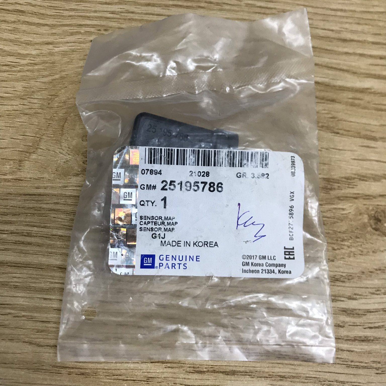 Cảm biến áp suất khí nạp Lacetti 2003-2012 25195786